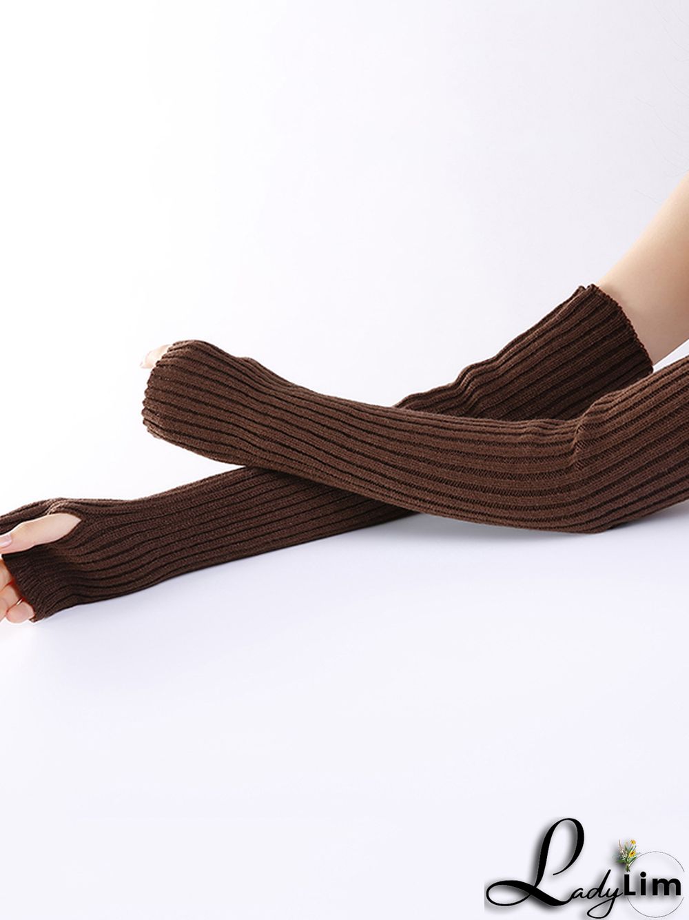 Original 9 Colors Striped Knitted Sleevelet - Ladylim