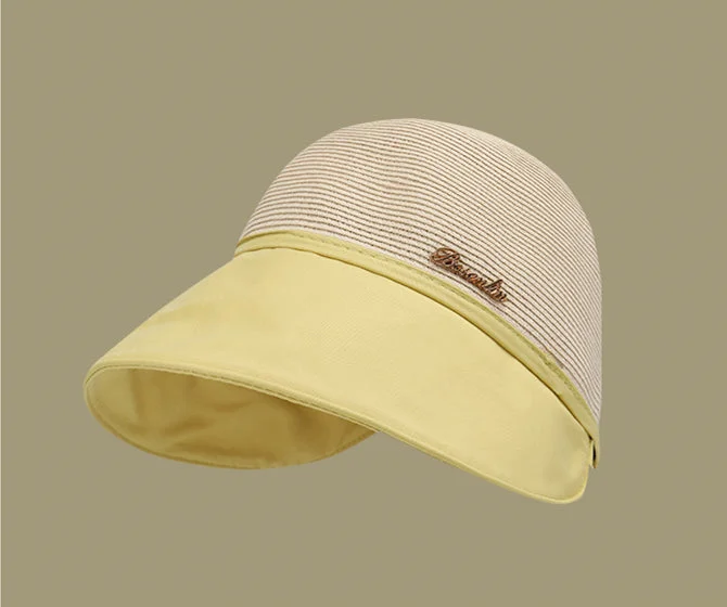 Women's large brim sunscreen hat for beach outing in summer