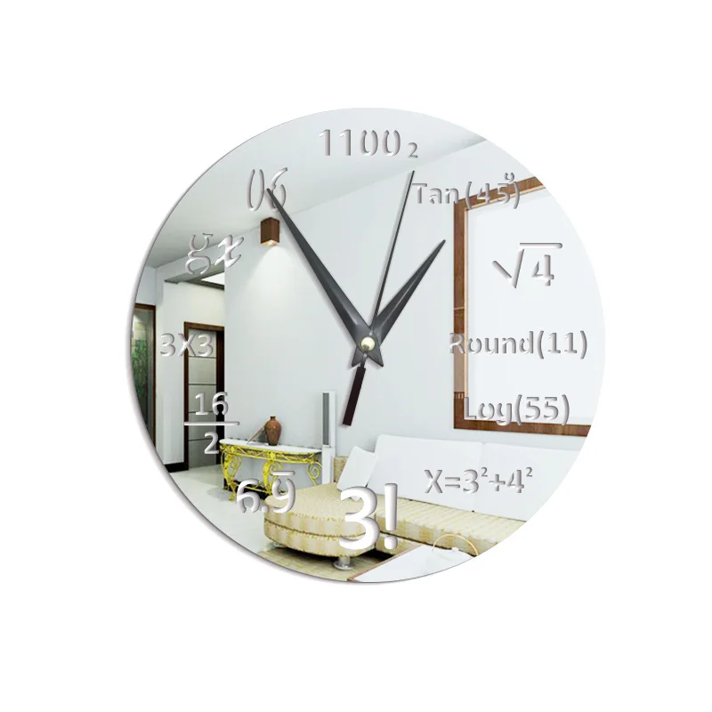 Nigikala Creative Wall Clock Mathematics Blackboard Pop Quiz Clock ...