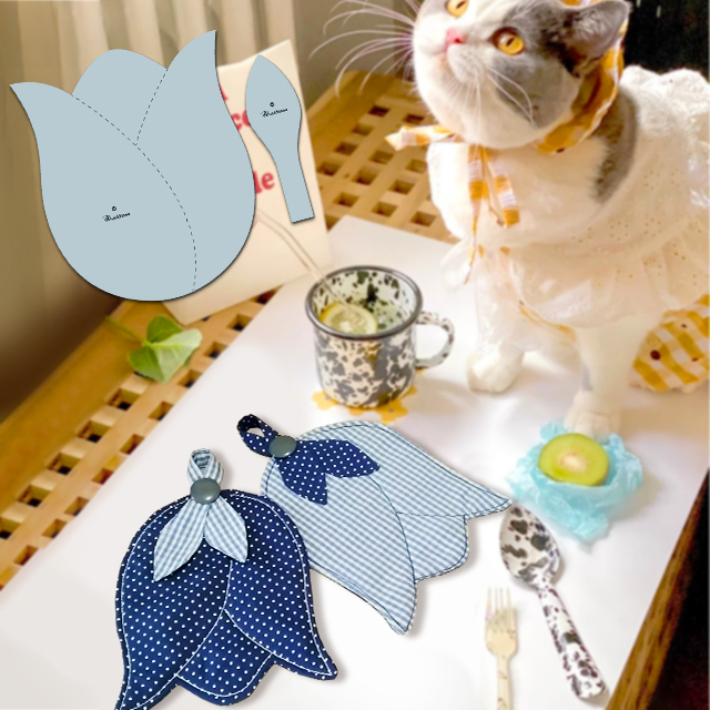 Tulip Insulation Pad Sewing Template With Tutorial