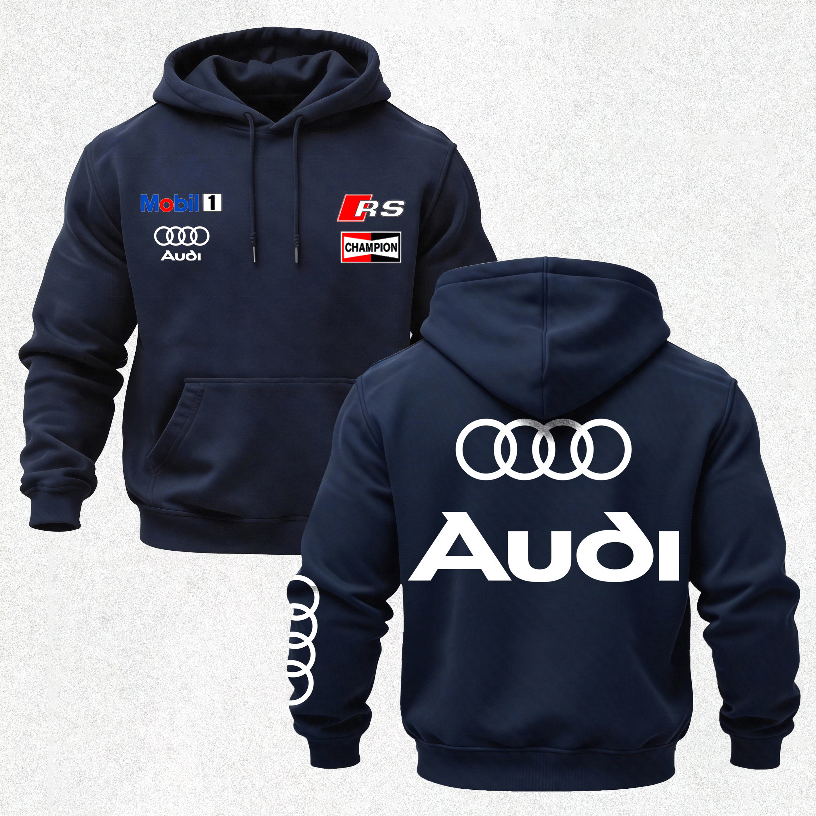 AUDI printed racing Fleece-lined Unisex Hoodie