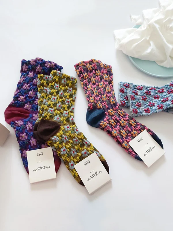 Vintage Artistic Retro Knitting Socks - 4 Colors