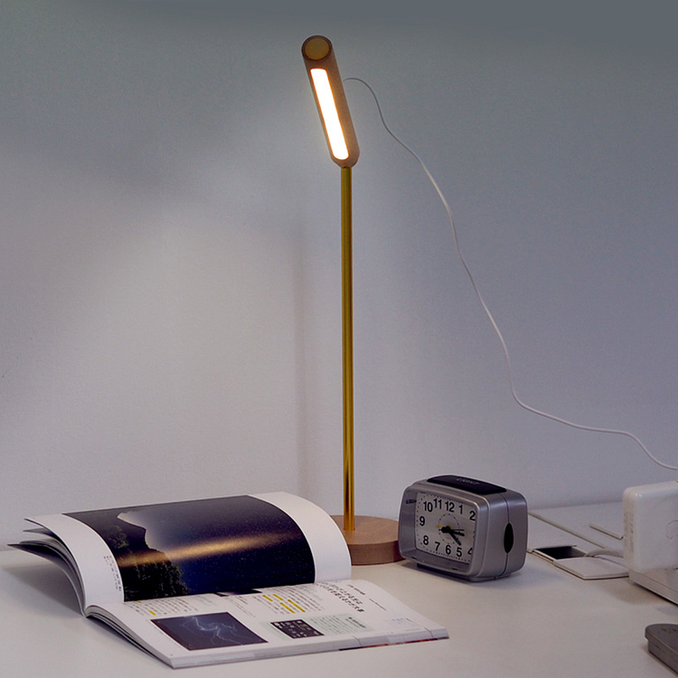 Multi-purpose Wooden Desk Lamp - 360° Rotatable & Magnetic Detachable ...