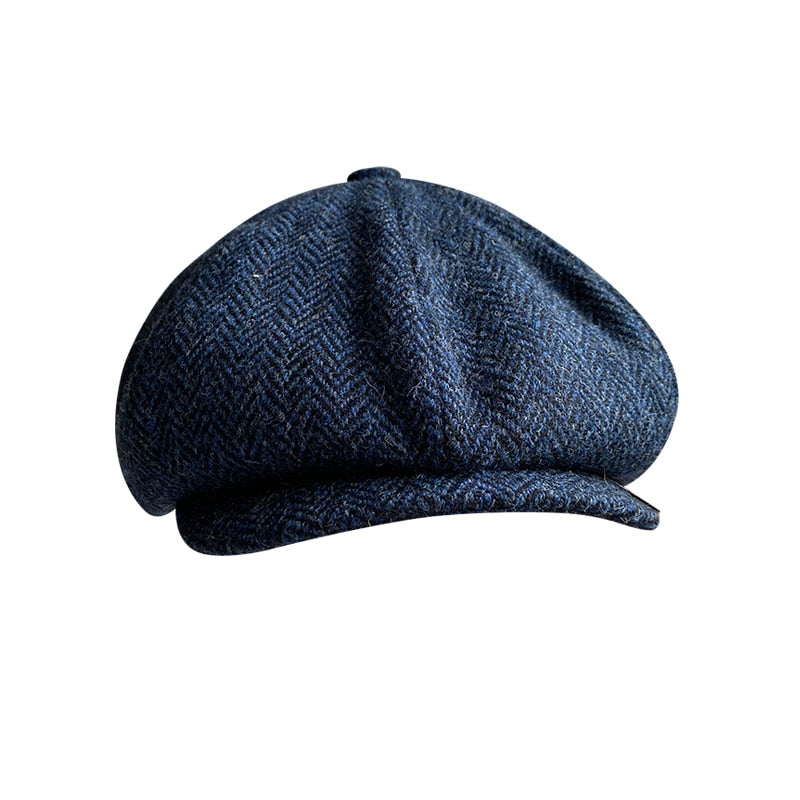 The Newsboy Herringbone Octagon Cap