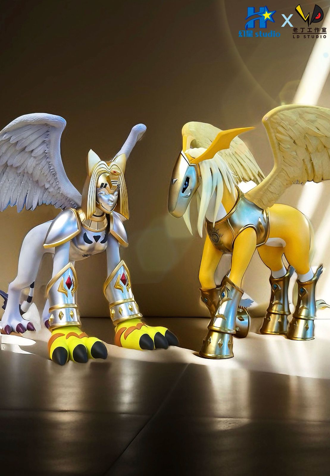 Pegasmon & Nefertimon - Digimon Resin Statue - HuanXing Studios
