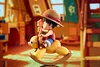 Childhood Series 001 Rocking Horse Monkey D. Luffy - ONE PIECE Statue ...