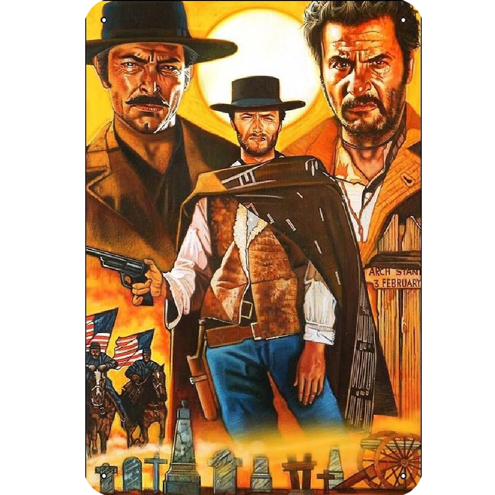 Good Bad the Ugly Cowboy - Metal Tin Signs(8*12Inch/12*16Inch)