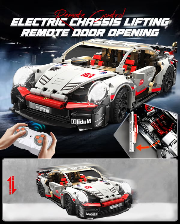 DIY Dynamic Version Super Car Building Kit with Electric Suspension ...