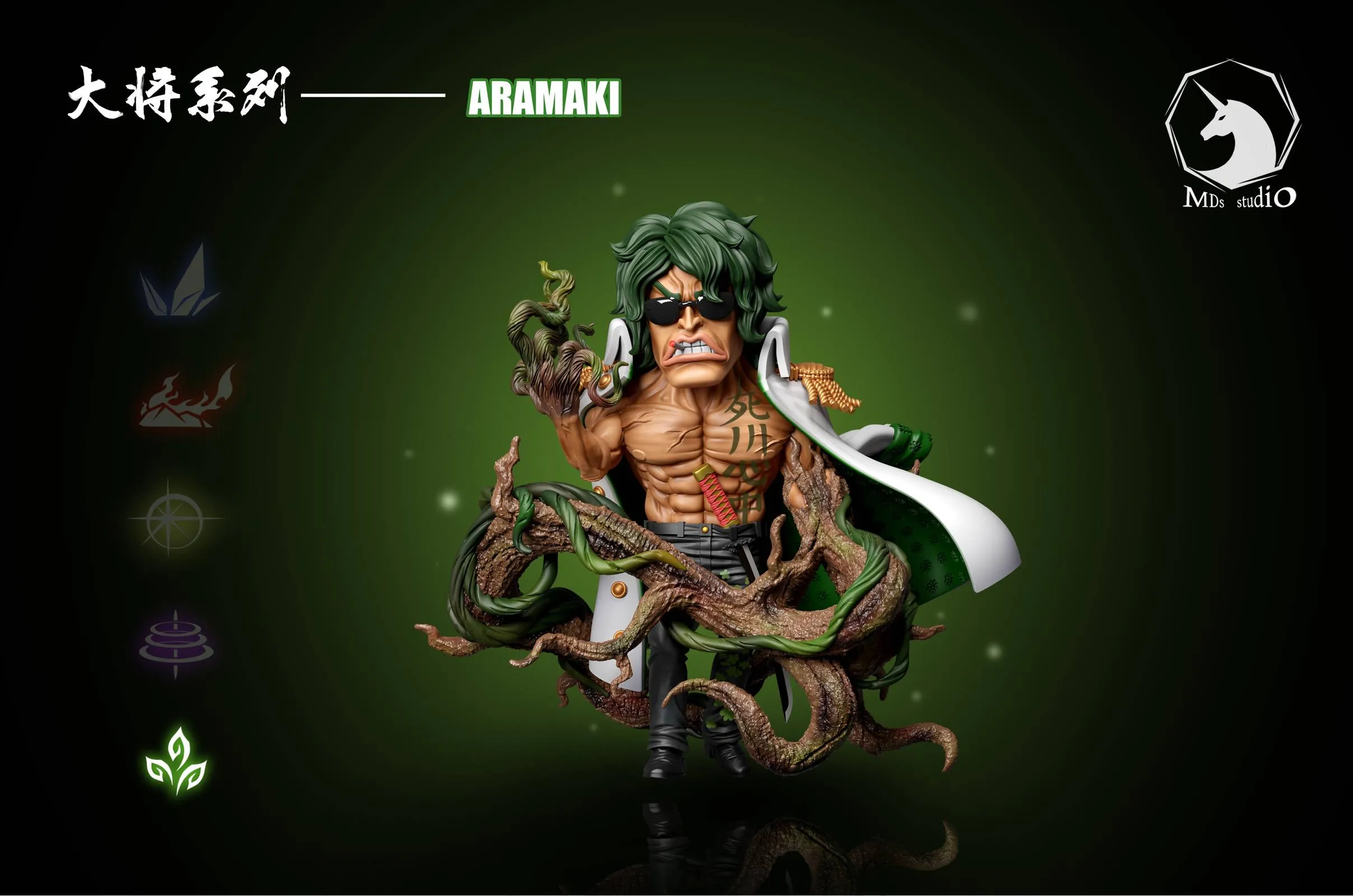 Ryokugyu Aramaki - ONE PIECE Resin Statue - MDS Studio