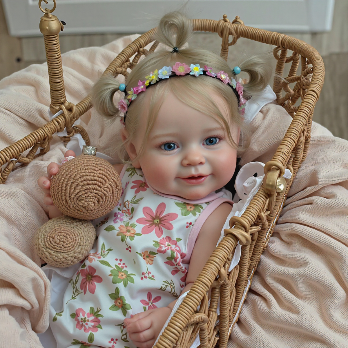[Heartbeat💖 & Sound🔊] 20" Handmade Reborn Baby Open Eyes Doll Reborn ...