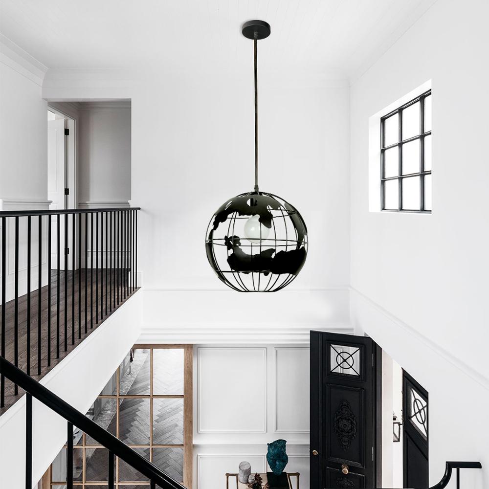 Modern Global Earth Pendant Lights suspension luminaire for Living Room ...
