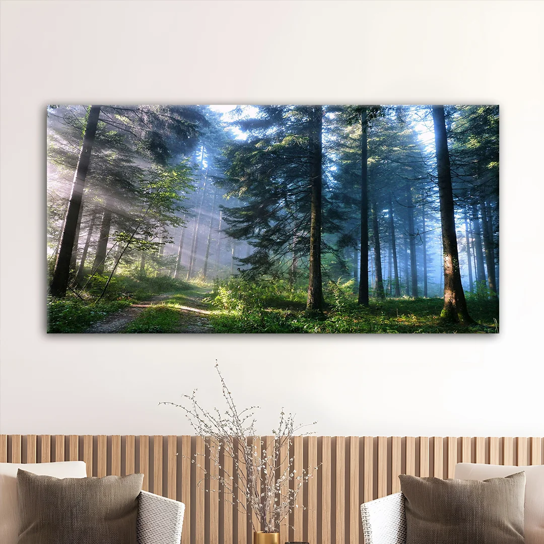 Forest Path Canvas Canvas Wall Art