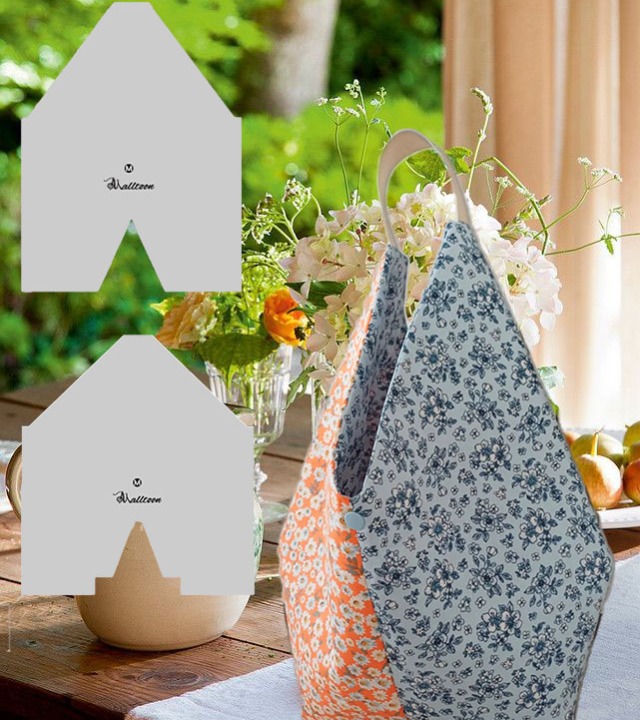 Floral Shoulder Bag Pattern Template - With Instructions