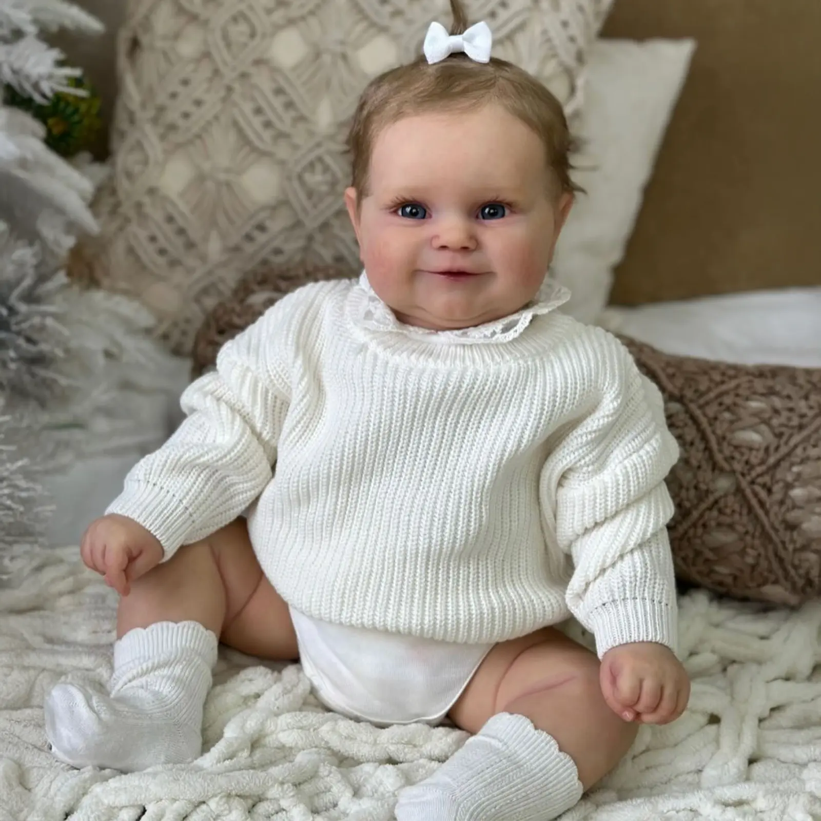 20'' Realistic and Lifelike Reborn Baby Girl Sullien with Heartbeat & Coos