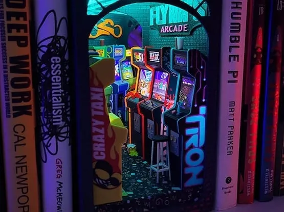 Flynn's Arcade Themed Booknook