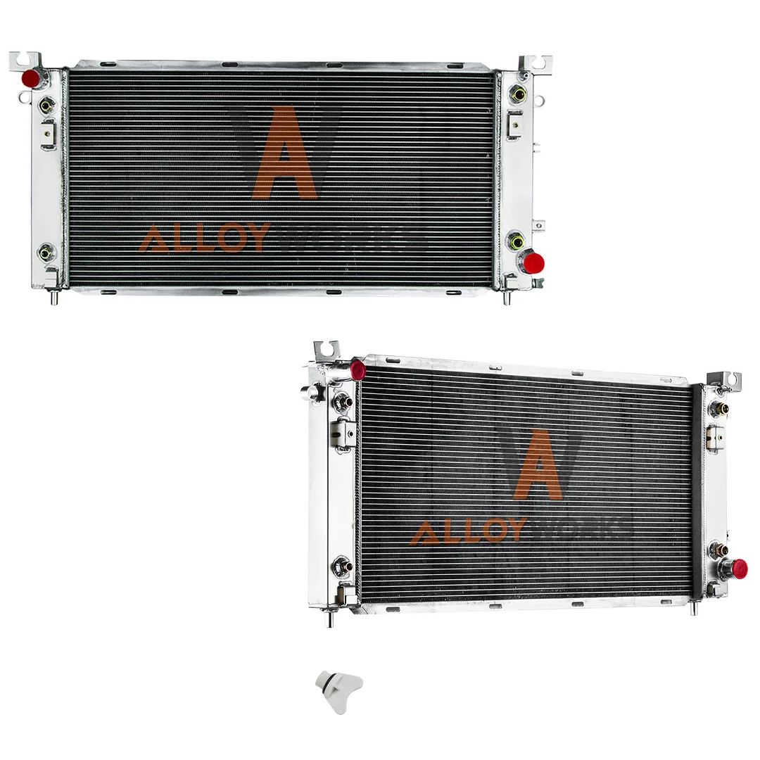 Alloyworks 3 Row Aluminum Radiator For 2014-2020 Chevy Silverado Tahoe ...