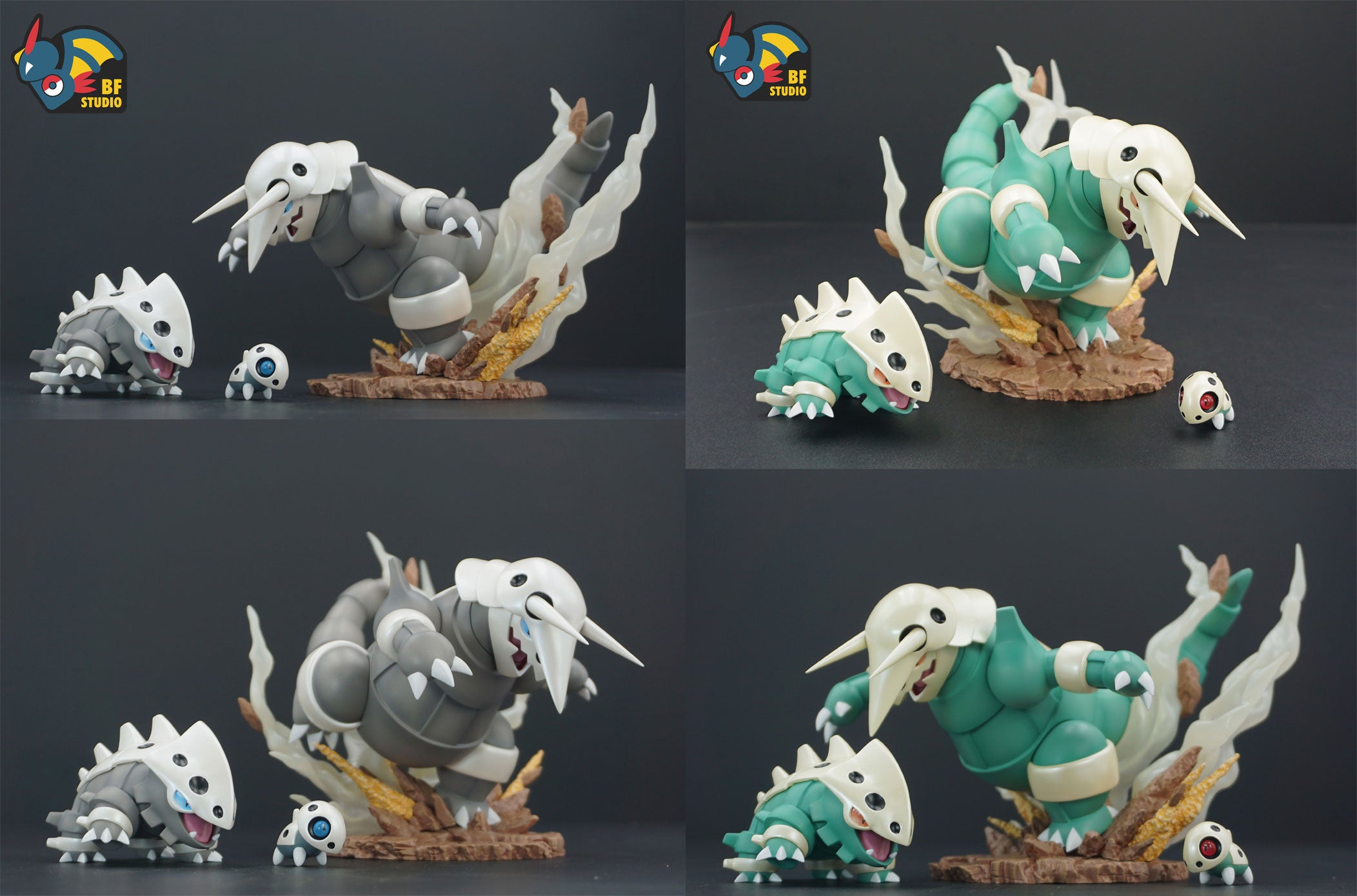 Aggron Evolution Set - Pokemon Statue - BF Studio [Pre-Order]