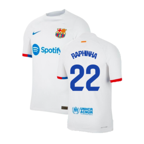 FC Barcelona Raphinha 22 Away Shirt Kit 2023-2024