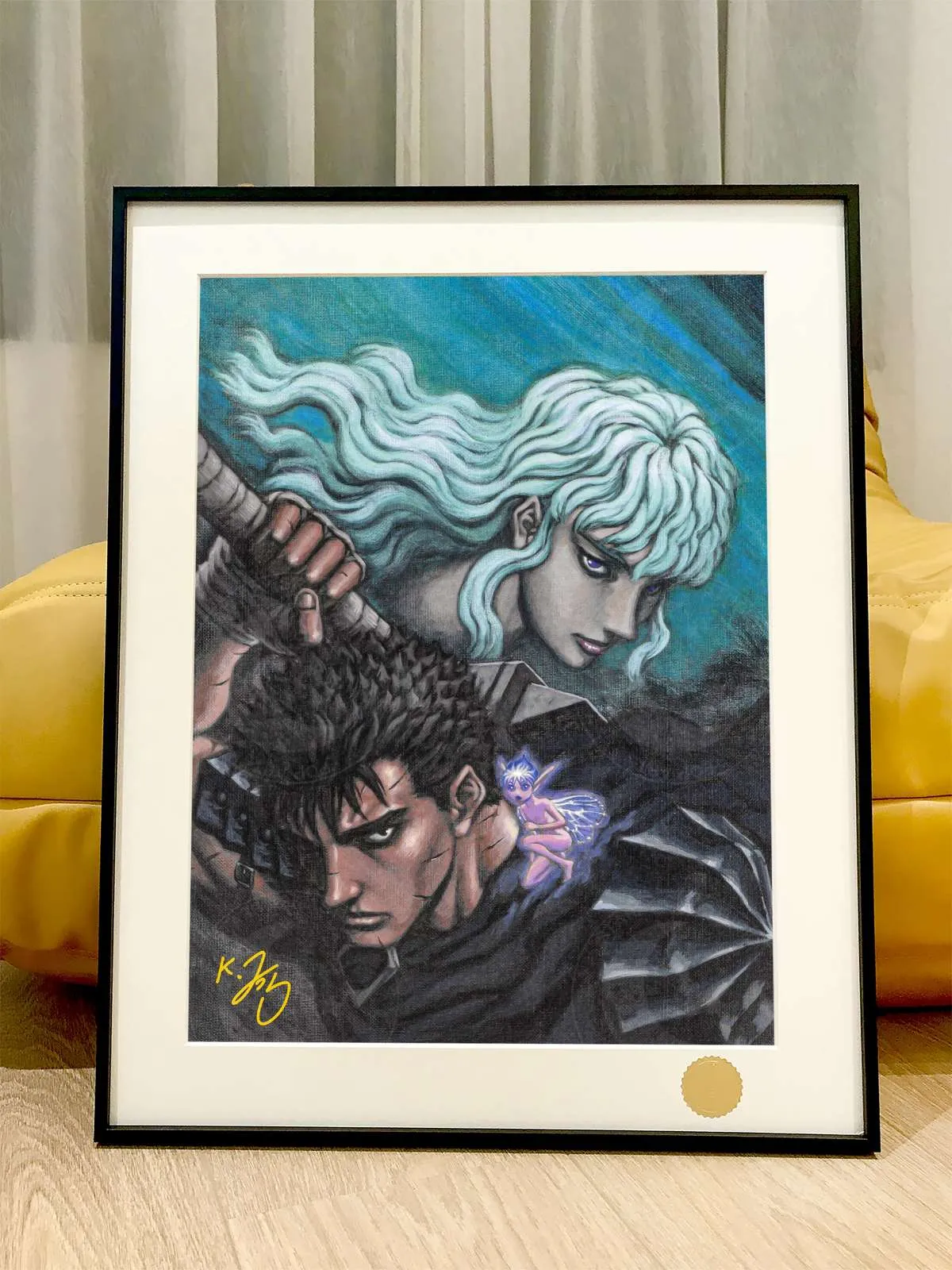 Griffith & Guts Decorative Painting - Berserk - Xingkong Studio