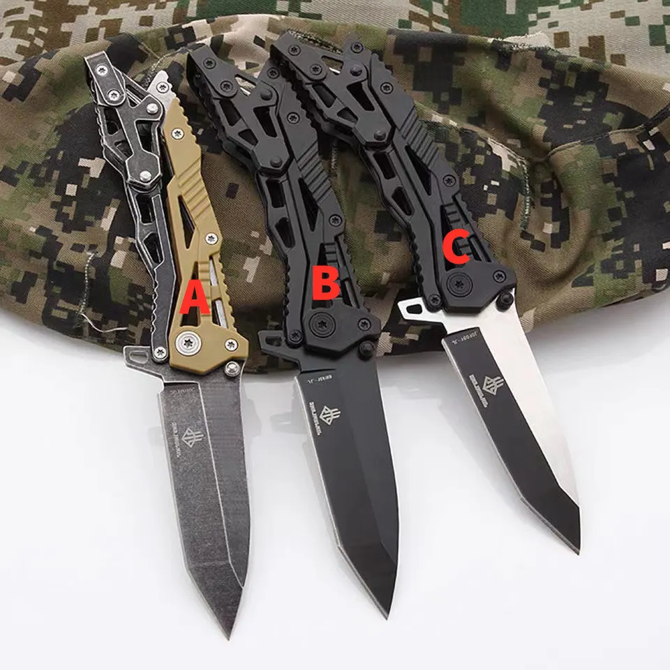 Pocket Knife Blade Unique Mechanical Lock Mechanism
