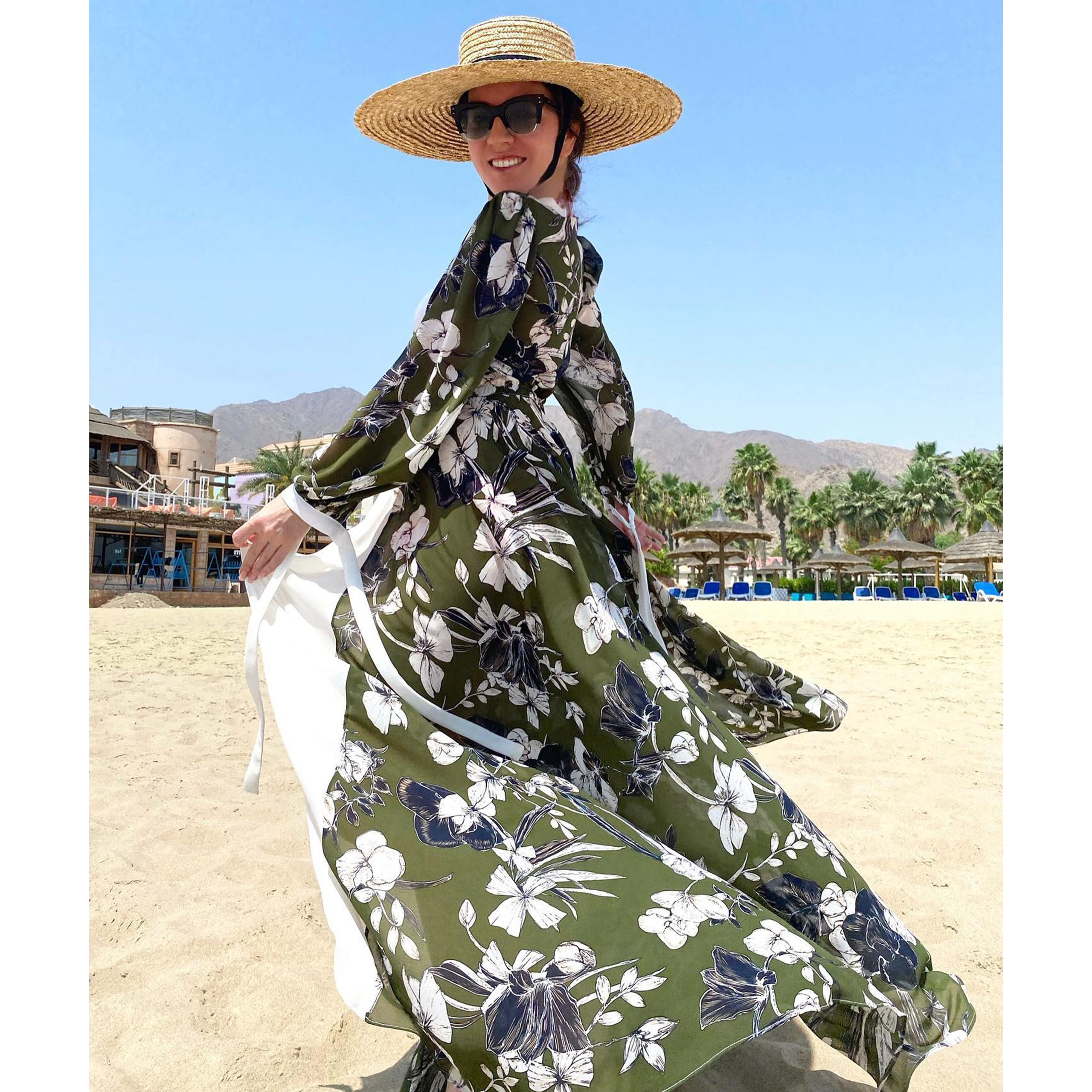 Lace up Beach Holiday Cover Up - Ladylim