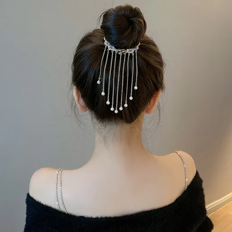 Pearl Tassel Hair Clip KERENTILA