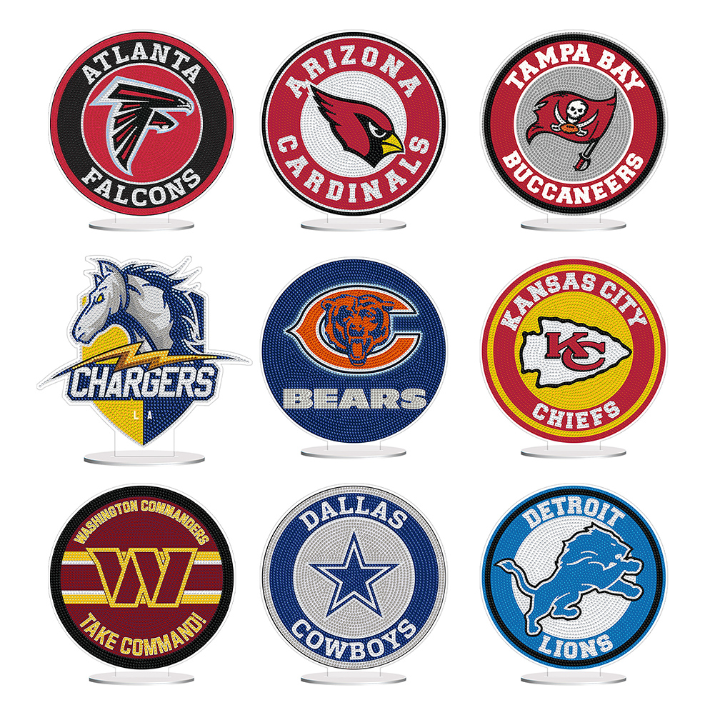 【Ornament】Football Team Diamond Painting Tabletop Ornaments Kit Desktop ...