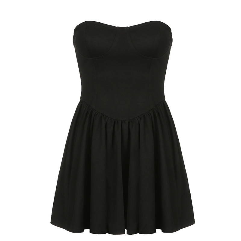 Fongt Wind Design Sensitive Fishbone Waist Wipe Chest Skirt 2024 New ...