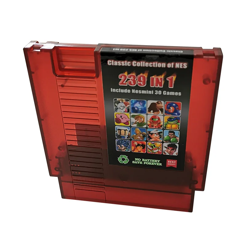 8 Bit Game Card - Super 239 in 1 Collection NES Cartridge Multicart for ...