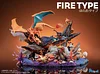 Type Series 006 Fire Type - Pokemon Resin Statue - PCHouse Studios