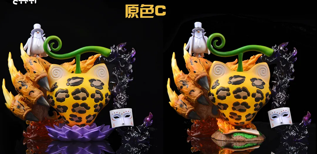 POP WCF Scale Cat-Cat Fruit Leopard Model - ONE PIECE Resin Statue ...