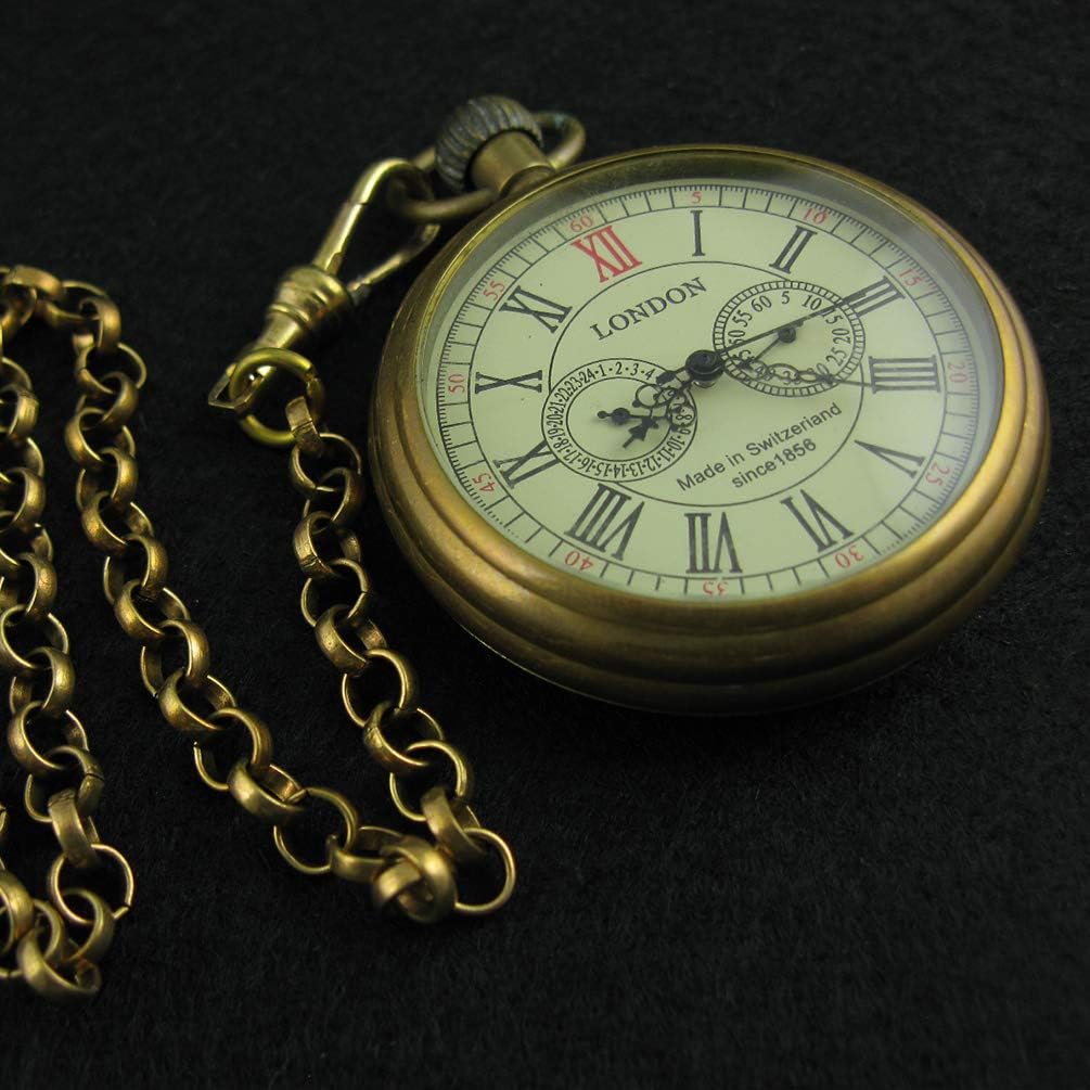 Royal Copper London 1856 Antique 5 Hand Mechanical Pocket Watch