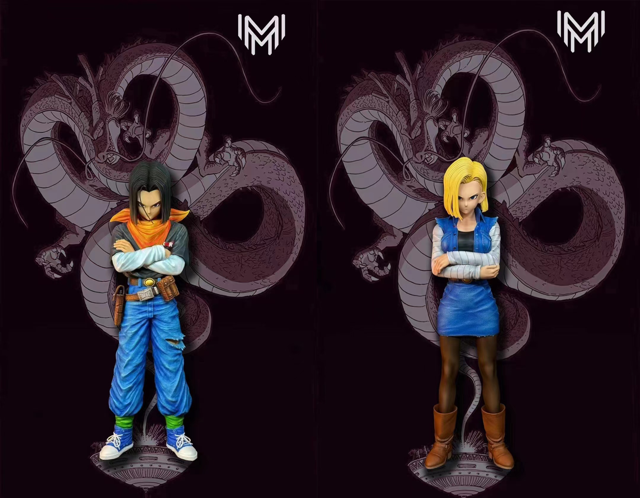 Android 17 & Android 18 - Dragon Ball Resin Statue - MoGai Studio