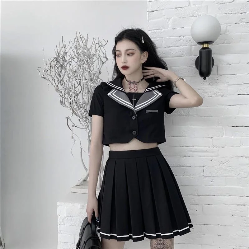 Gothic Harajuku Sailor Goth Set SP16586
