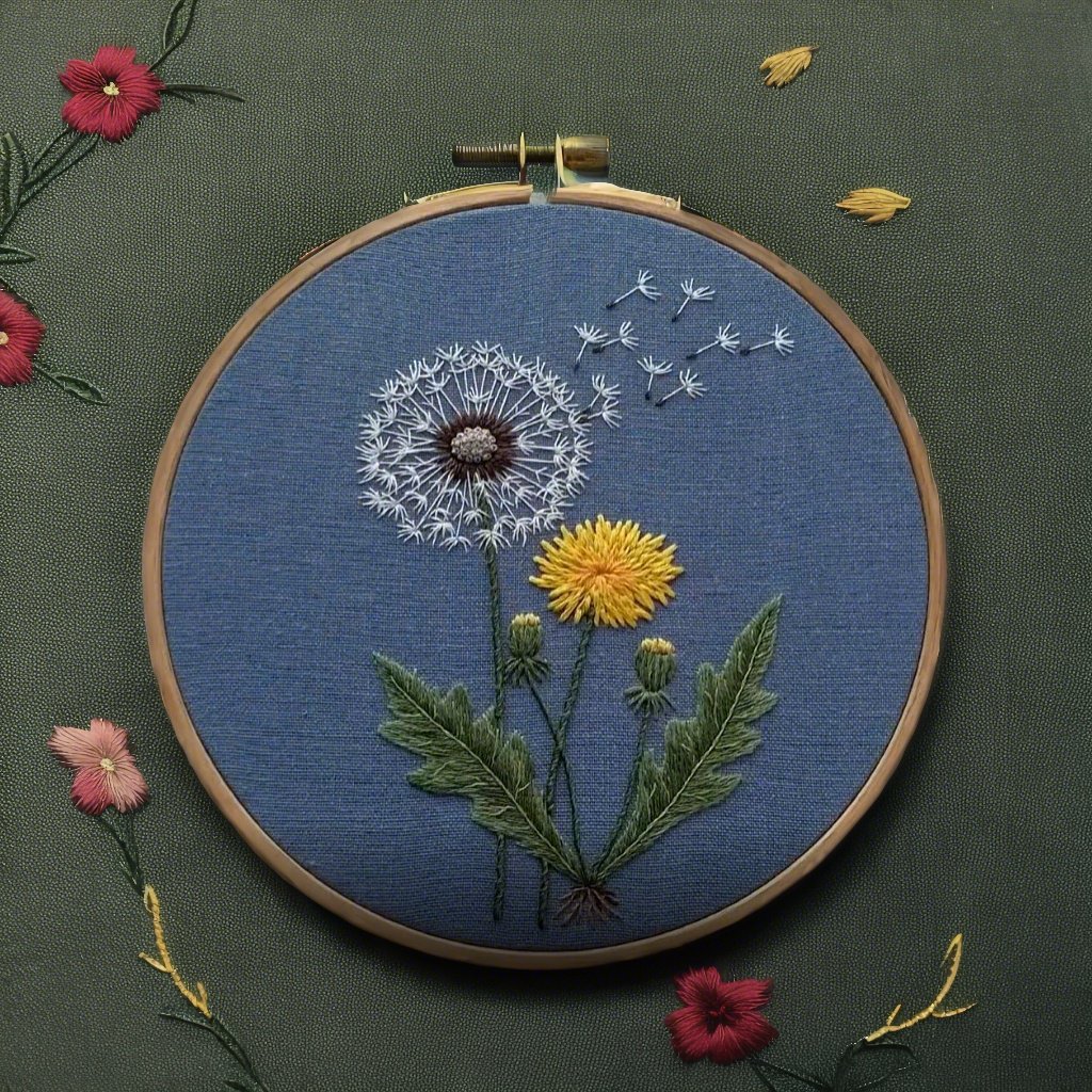Dandelion Embroidery Kit