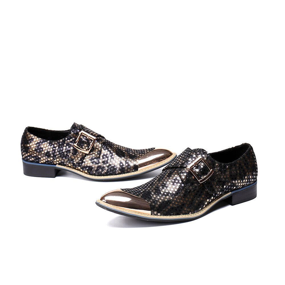 Italian Style Men Formal Shoes Leather Men Oxford Shoes Banquet Buckle ...