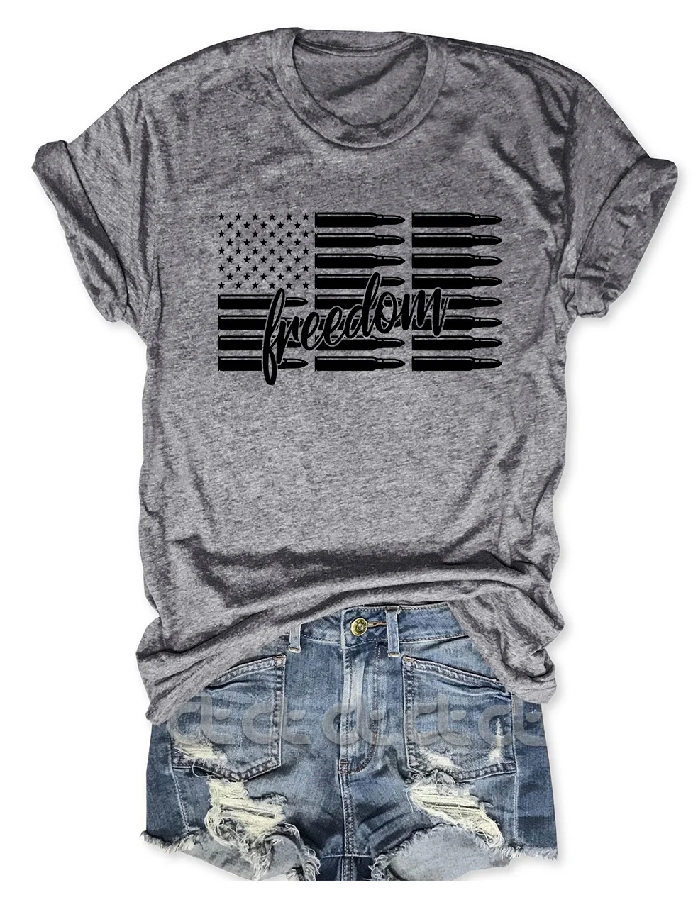 American Flag Freedom Bullets T-Shirt
