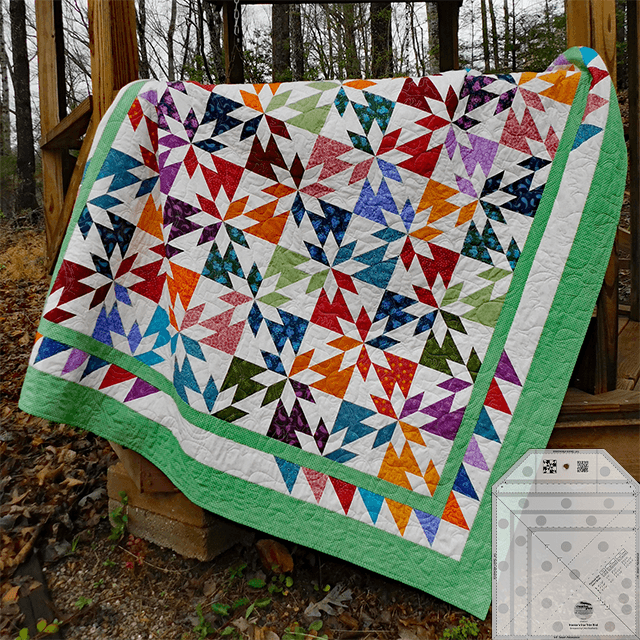 Hunter's Star Trim Sewing Ruler - With Instructions