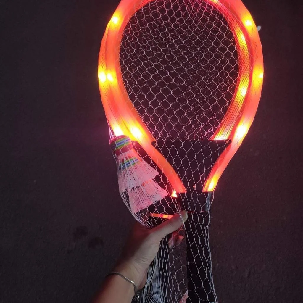 Portable Led Badminton Racket and Shuttlecock for Kids and Adults - Funiyou