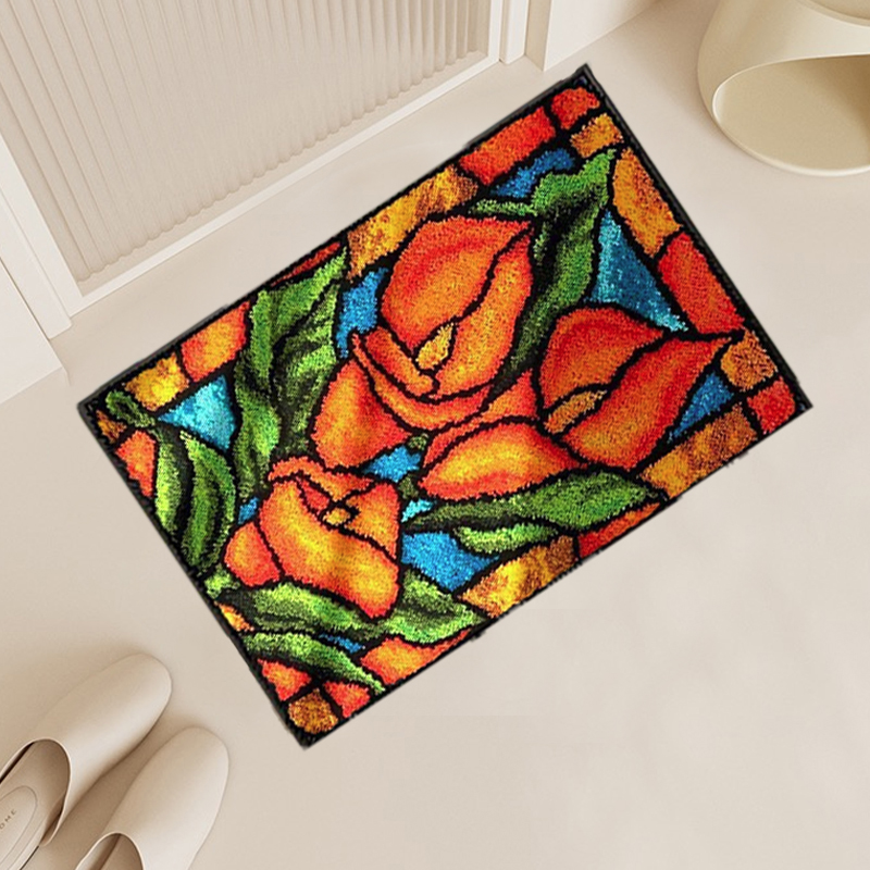 Tulips Rug Latch Hook Kits for Beginners