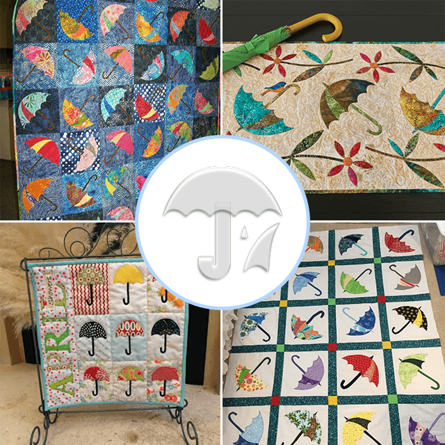 Umbrella Quilt Template Set - 2PCS (A+B) With Instructions