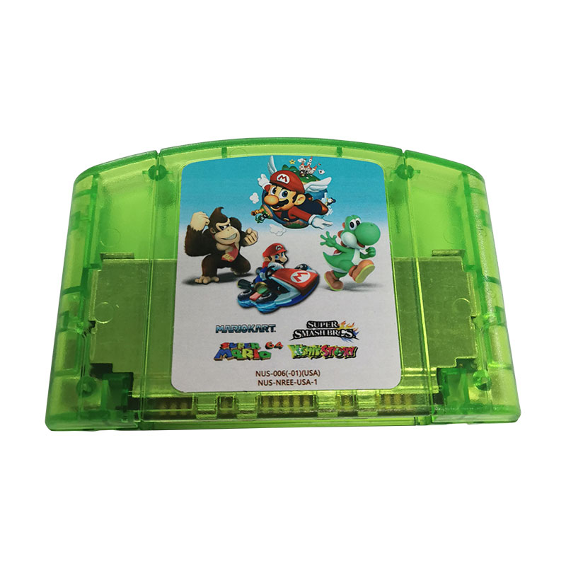 4 IN 1 N64 MultiCart 64 Bit Video Game Cartridge For Nintendo 64 ...