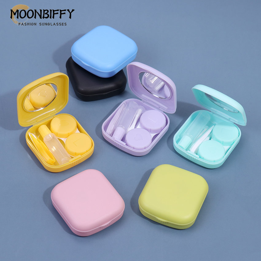 1PC Lovely Contact Lens Case Portable Travel Kit Pocket Mini Contact ...