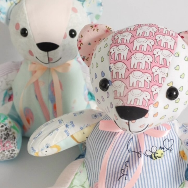 Memory Bear Pattern Template Set-With Instructions