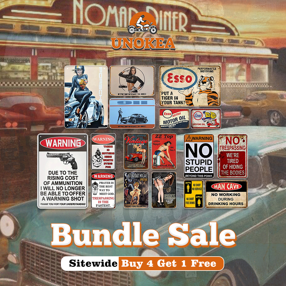 Save On Bundle Sale Vintage Metal Signs