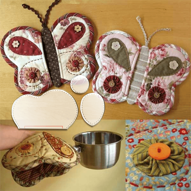 🦋Cute Butterfly Potholder Template - With Instructions