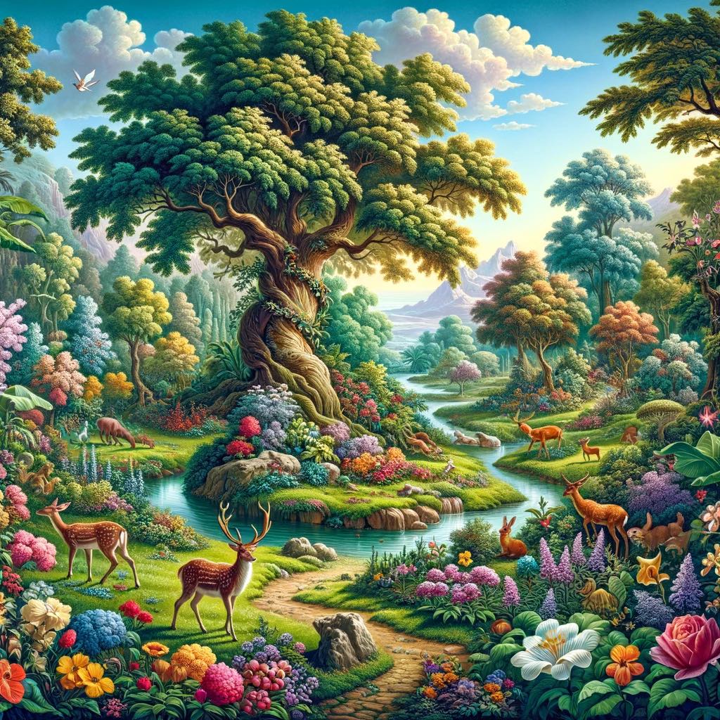 Luxury AB Velvet Diamond Painting Kit - Garden of Eden