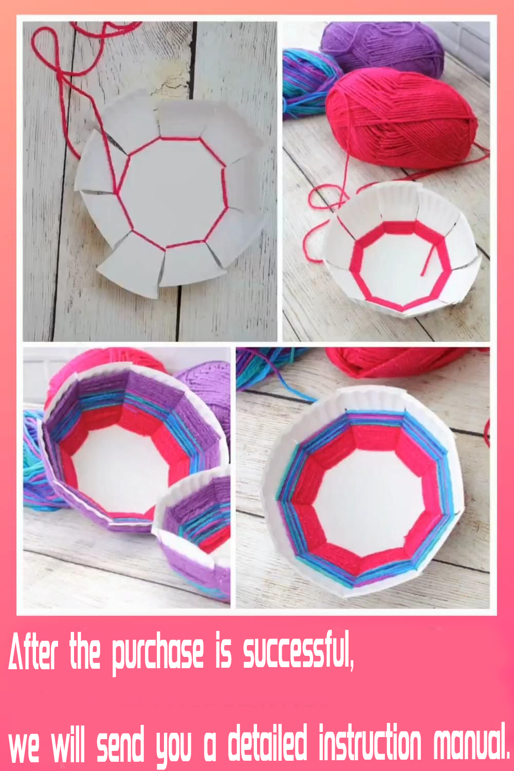 DIY Woven Bowl -Instructions + Template included
