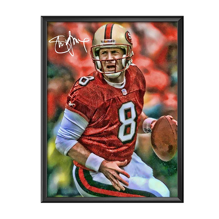 Steve Young-San Francisco 49ers Poster Art Autographed