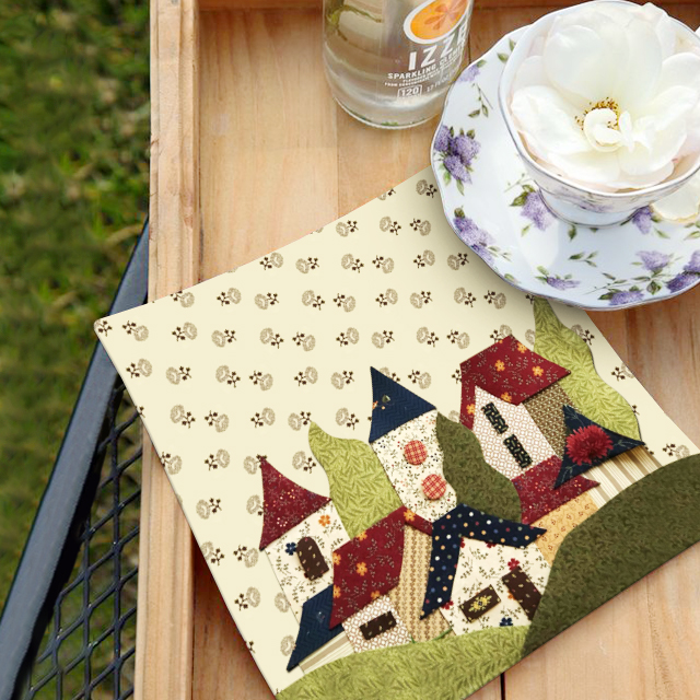DIY Patchwork House Template - With Instructions